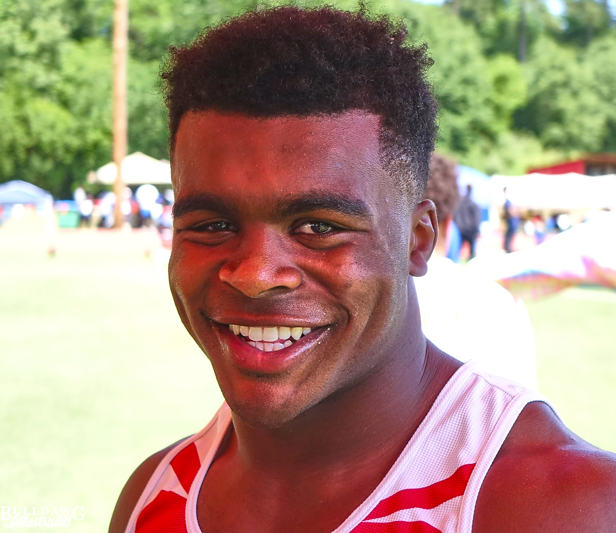 Elijah Holyfield is all smiles at the state track meet – Bulldawg ...